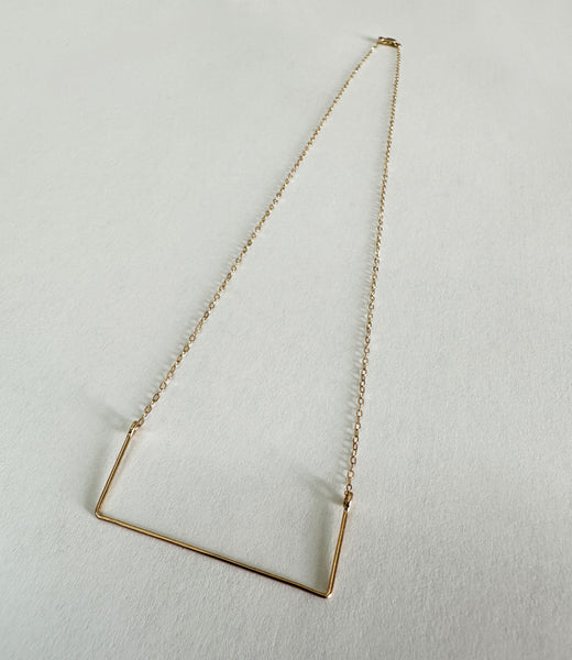 →OPEN RECTANGLE NECKLACE← NECKLACE – SANG A